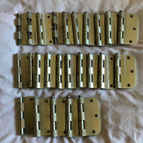 Lawrence USA | Other | 25 Door Hinges In Chrome Gold Color With Pins ...
